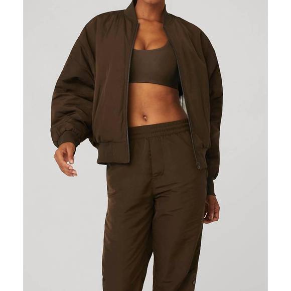 ALO Yoga | Jackets & Coats | New Alo Yoga Faux Fur Urbanite Bomber ...